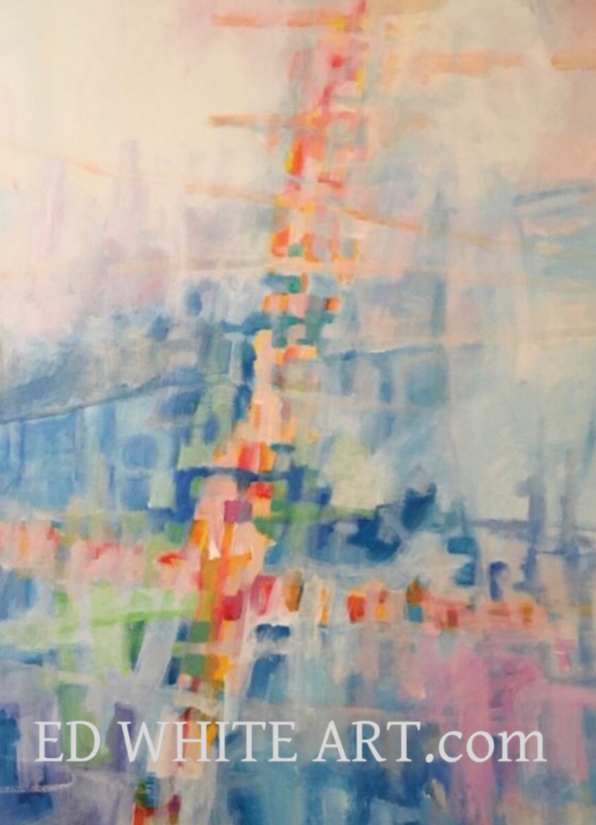 Now Falling Upward - Acrylic on Canvas, in Spirit Journey