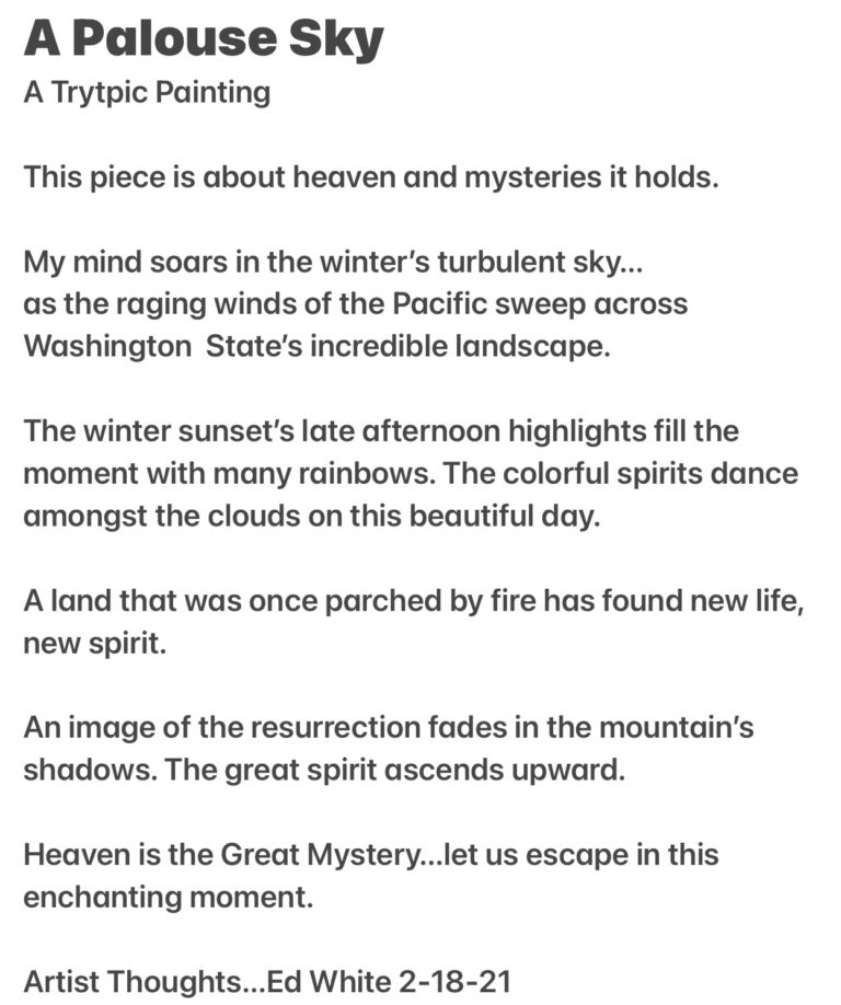 My Art Inspired Poetry – Ed White Art